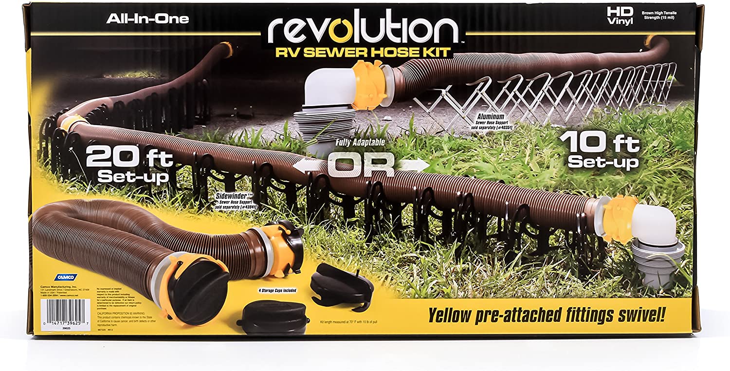 Tuyaux d’égouts et accessoires pour vidanger votre VR sans tracas! – Station Vidange VR